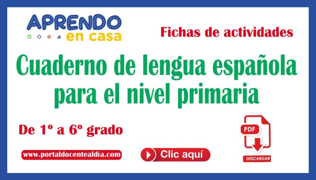 fichas de actividades de lengua española - Docentes al día